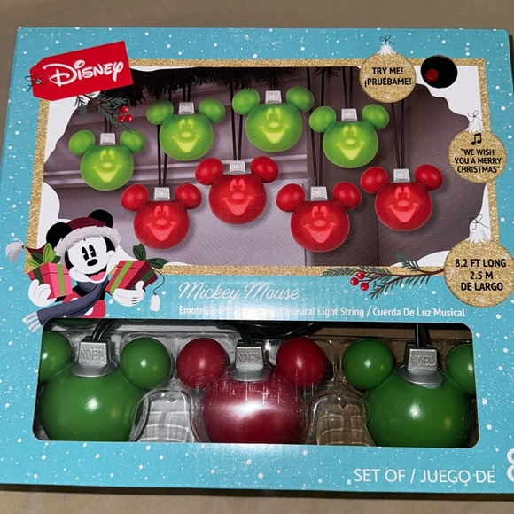Disney | Holiday | Disney Mickey Mouse Music Christmas Set Of 8 Lights ...